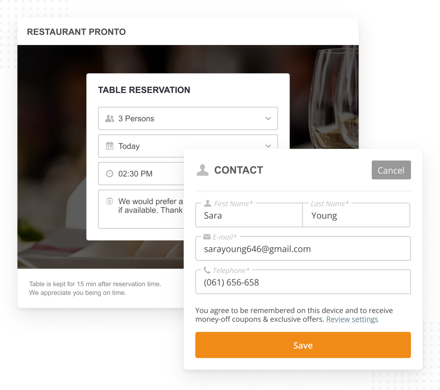 free-table-booking-system-for-restaurants * Ordering Website